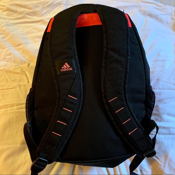 adidas | Bags | Adidas Backpack Black Pink Double Zipper | Poshmark